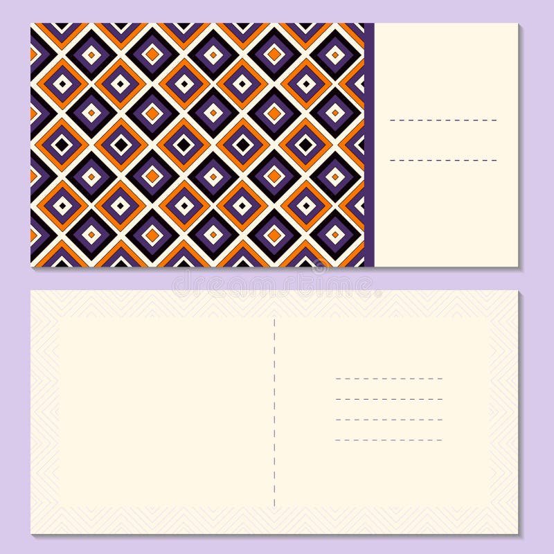 Set of Four Page Greeting Cards, Invitation, Brochures Layout with ...