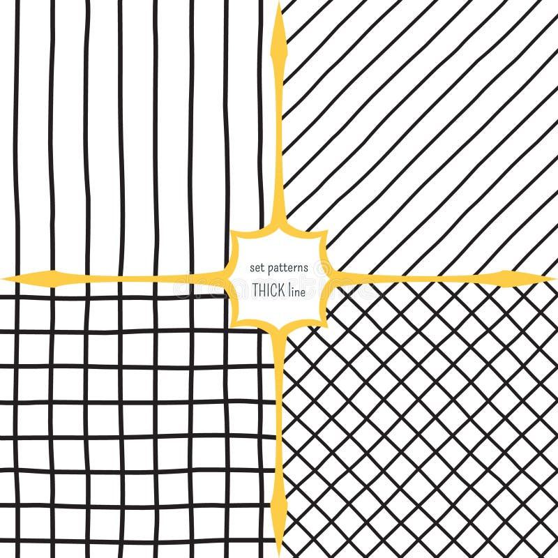 A Grid of Lines of Different Thickness. Stock Vector - Illustration of ...