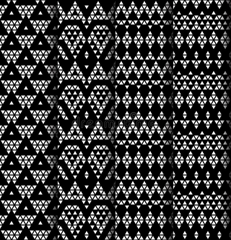 Set of four patterns. stock vector. Illustration of handmade - 37957856