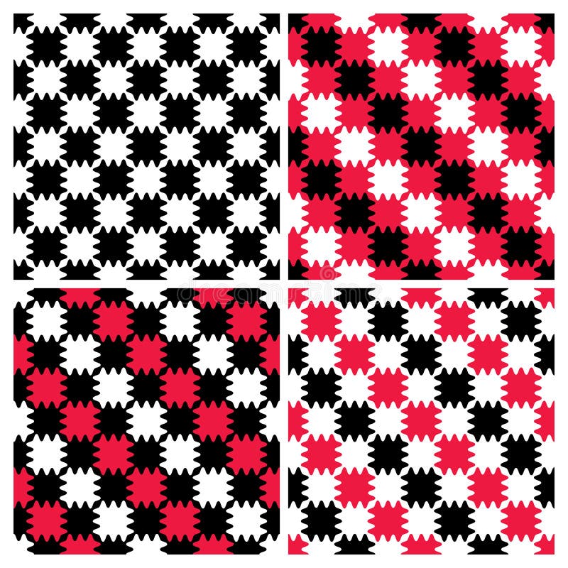 Four Retro Patterns stock vector. Illustration of repeating - 5836604