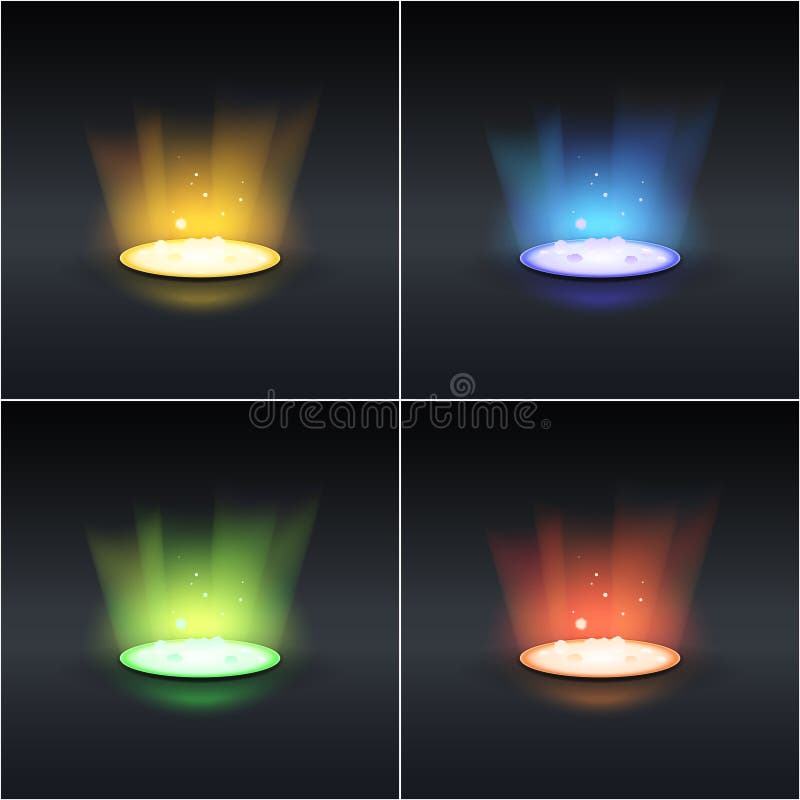 Set of four shiny rays stock vector. Illustration of light - 33959496