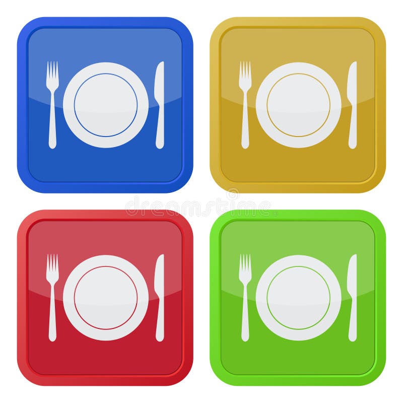 Cutlery Plate Icons Stock Illustrations – 1,805 Cutlery Plate Icons ...