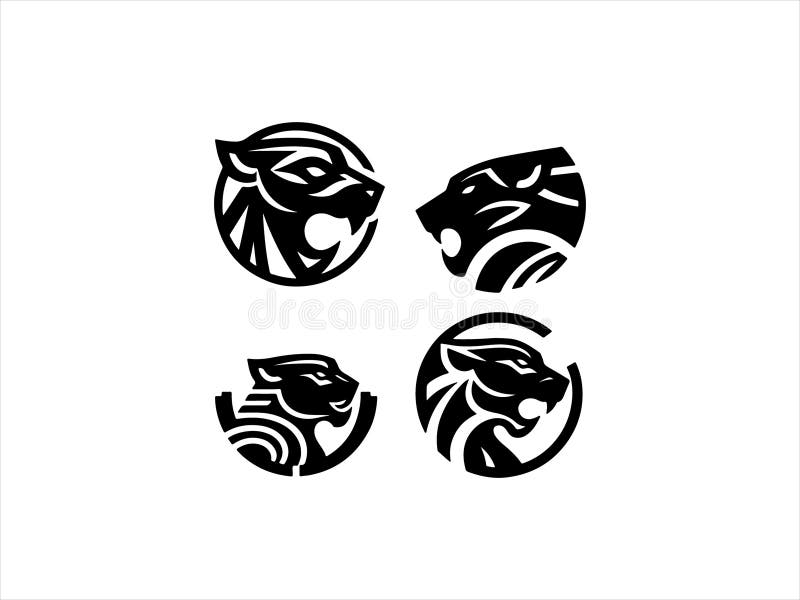 Panther Head Logo Frame Stock Illustrations – 138 Panther Head Logo ...
