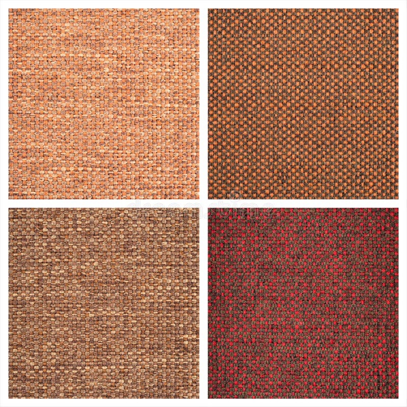 Set from Four Textile Backgrounds Stock Image - Image of fibra, fabric ...