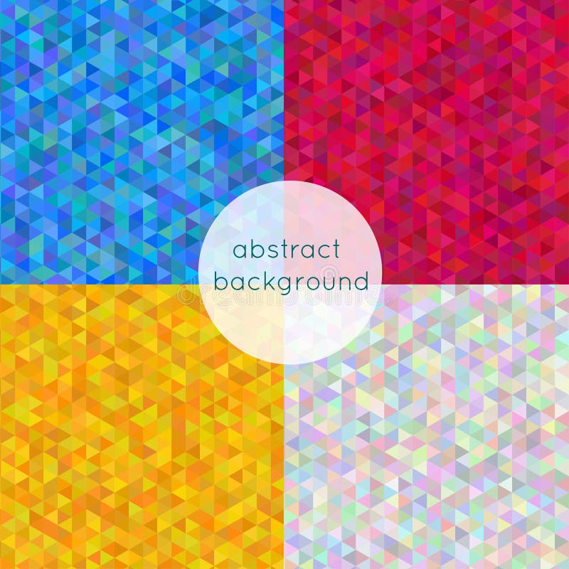 Set of Four Vector Backgrounds Stock Vector - Illustration of banner ...
