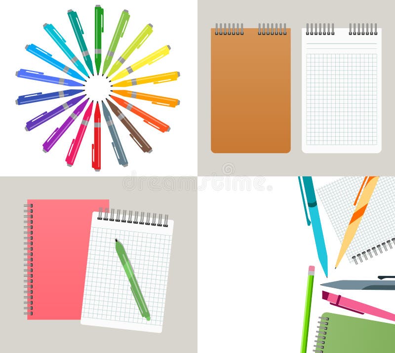 Four Pens Stock Illustrations – 124 Four Pens Stock Illustrations ...