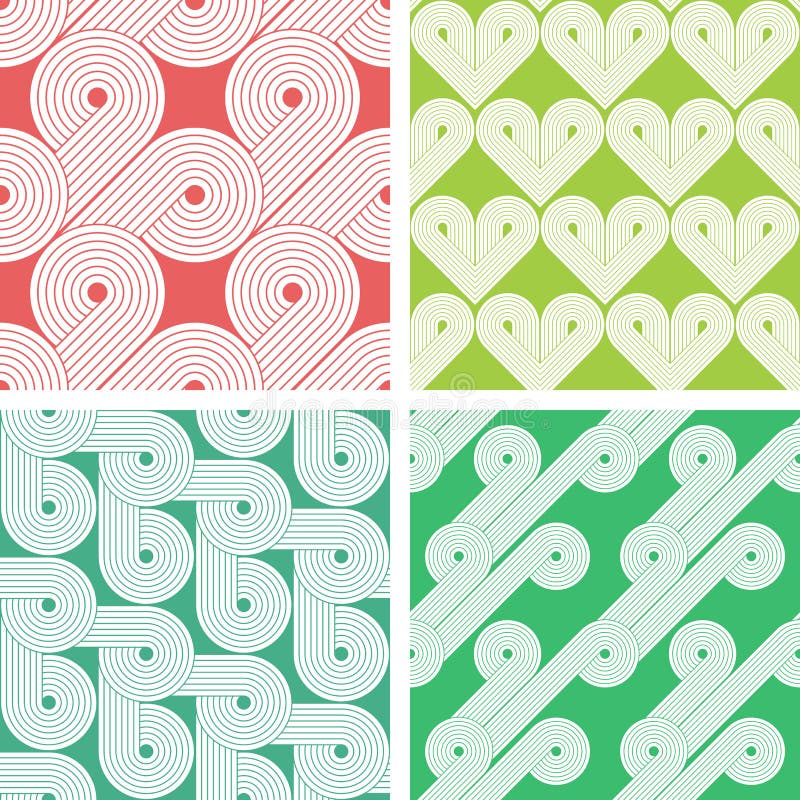 Vintage seamless patterns stock vector. Illustration of lines - 35899727