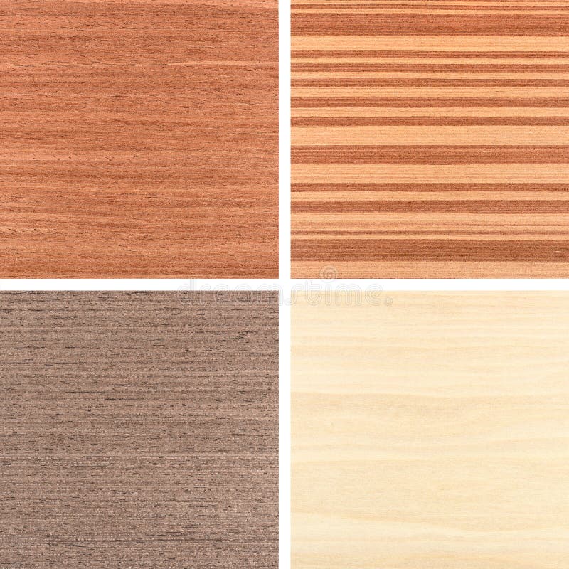 Set of Four Wooden Texture Backgrounds Stock Image - Image of ...