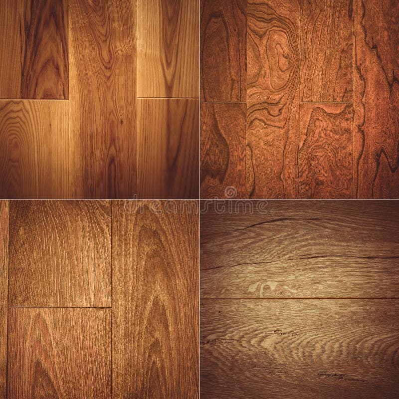 Set of Four Wooden Textures Background Patterns Stock Photo - Image of ...
