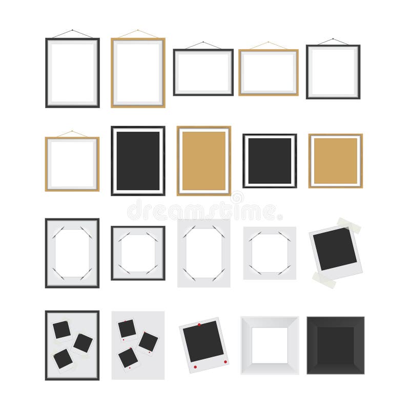 Set of Frame Icons. Vector Illustration Decorative Design Stock Vector ...
