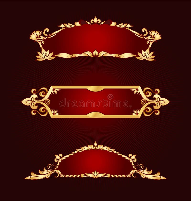 Set of frames stock illustration. Illustration of modern - 6122914