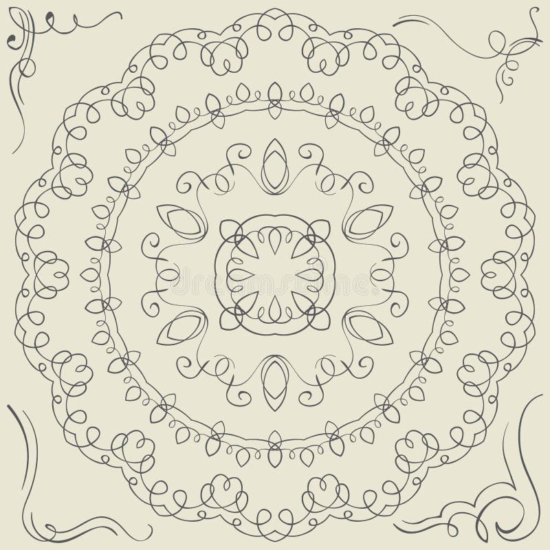 Set. Frames and borders stock vector. Illustration of design - 57886758