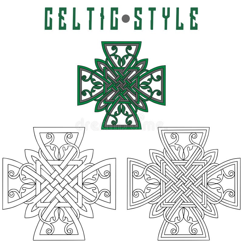 Set of Frames in Celtic Style. Celtic Style Banner. Stock Vector ...