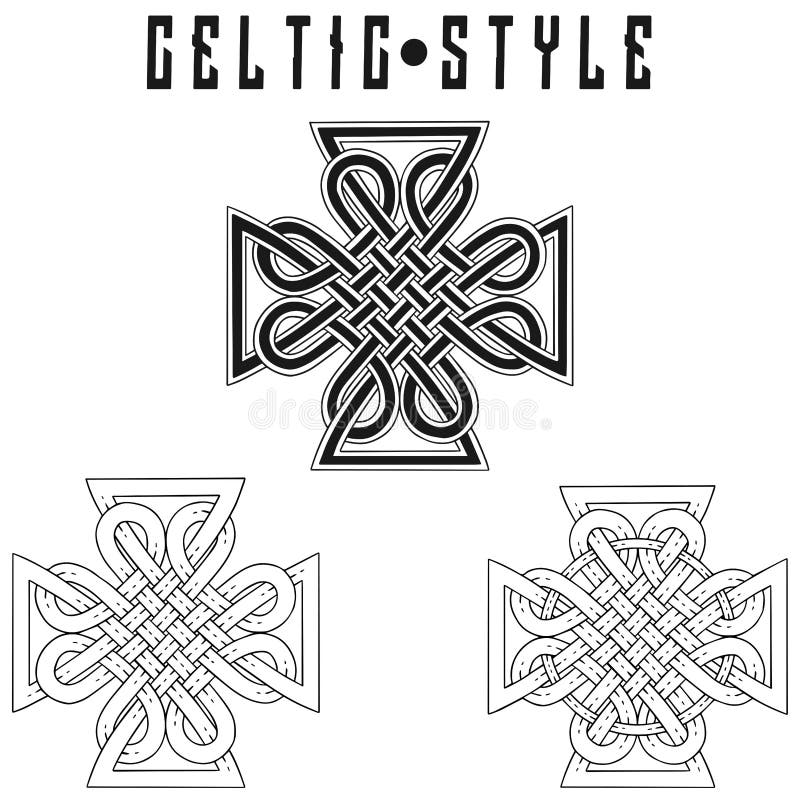 Set of Frames in Celtic Style. Celtic Style Banner. Stock Vector ...
