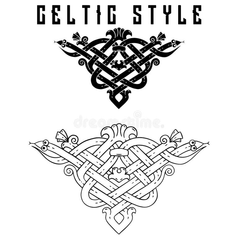 Set of Frames in Celtic Style. Celtic Style Banner. Stock Vector ...