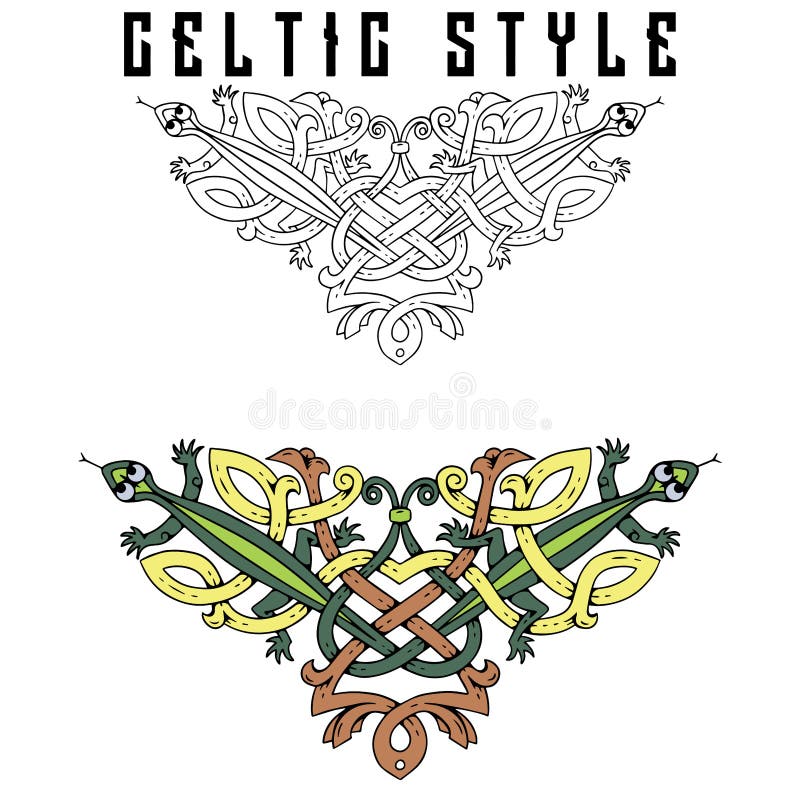 Set of Frames in Celtic Style. Celtic Style Banner. Stock Vector ...