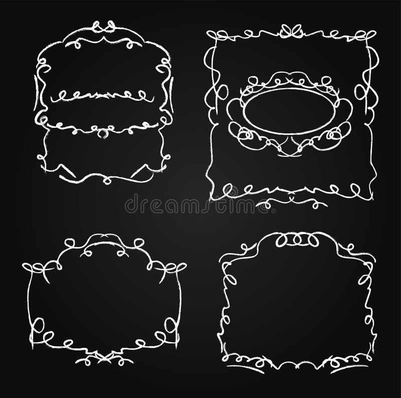 Set of frames stock vector. Illustration of decoration - 64869359