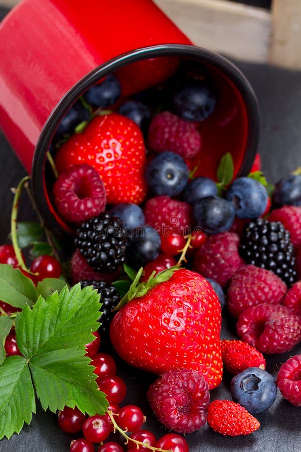 Set of fresh berries stock image. Image of flavor, food - 53057815