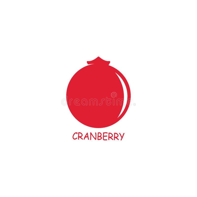 Set of Fresh Cranberry Logo Template Vector Icon Illustration Stock ...