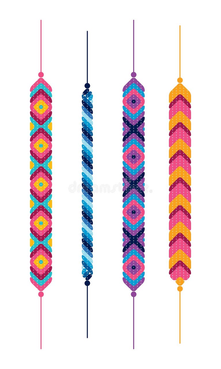 Friendship Bracelets Stock Illustrations – 1,129 Friendship Bracelets ...