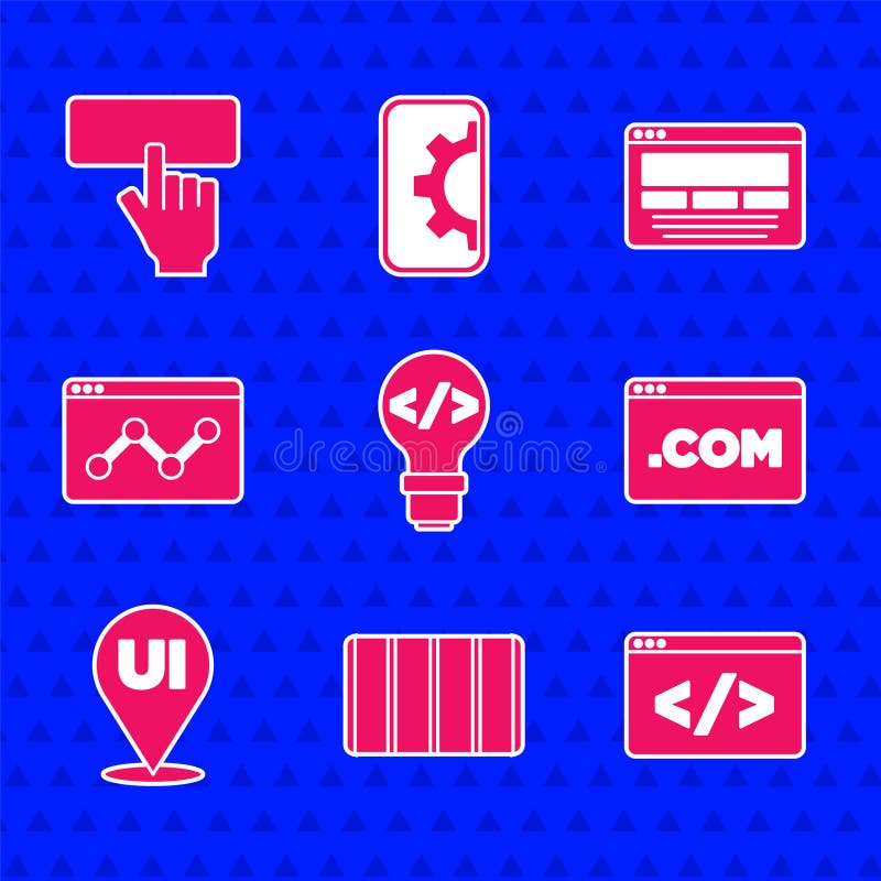 Set Front End Development Color Palette Guide Ui Ux Design Website Statistic And Keyboard