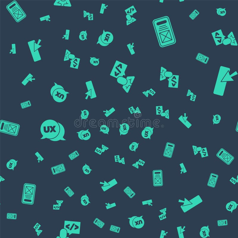 Set UI or UX Design and on Seamless Pattern. Vector Stock Vector ... Set UI or UX Design and on Seamless Pattern. Vector Stock Vector ...
