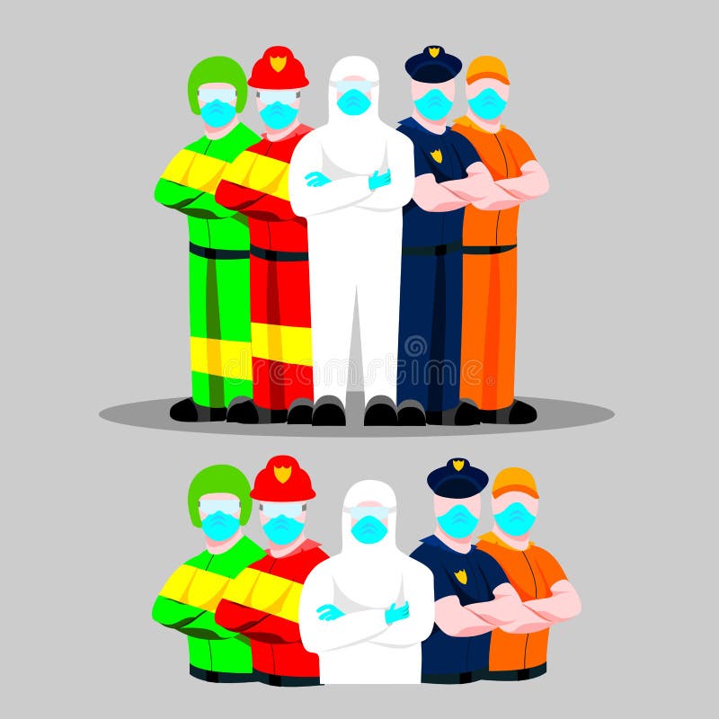 Frontline Workers Stock Illustrations – 580 Frontline Workers Stock ...