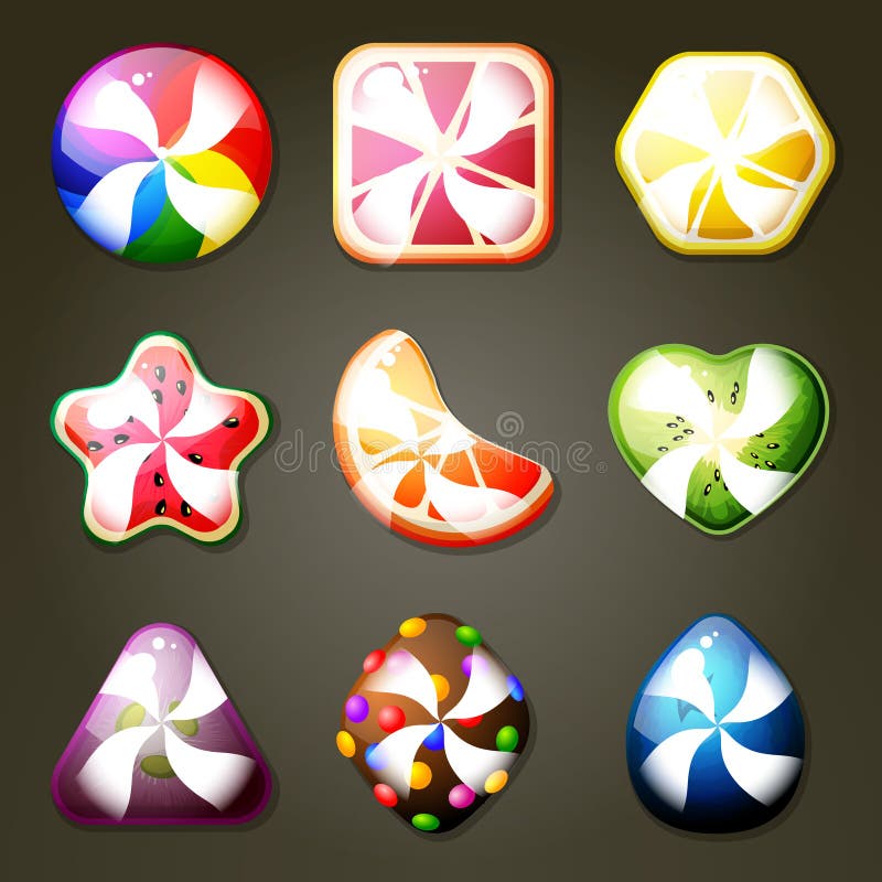 Candy Crush Characters Vector