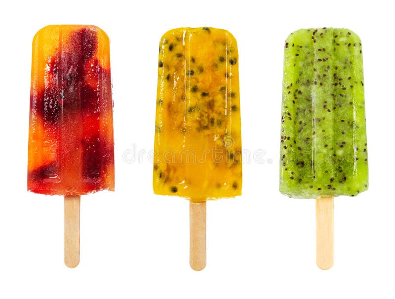 Five Chocolate Themed Popsicles Isolated on White Stock Image - Image ...