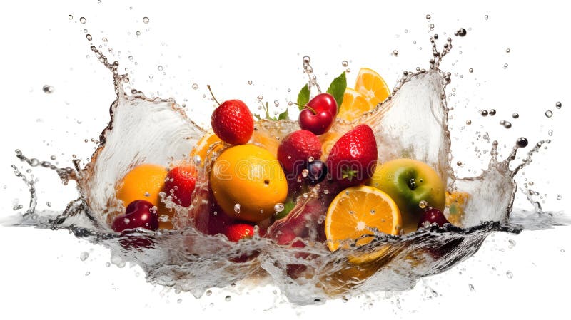Set of Fruit Splash Explosion or Various Mix Healthy Water Splatter ...