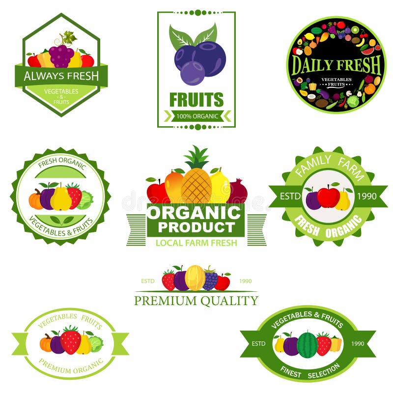 Fruit icons stock vector. Illustration of isolated, citrus - 9800909