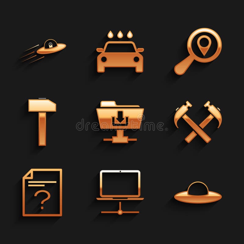 Set FTP Folder Download, Computer Network, UFO Flying Spaceship, Two ... Set FTP Folder Download, Computer Network, UFO Flying Spaceship, Two ...