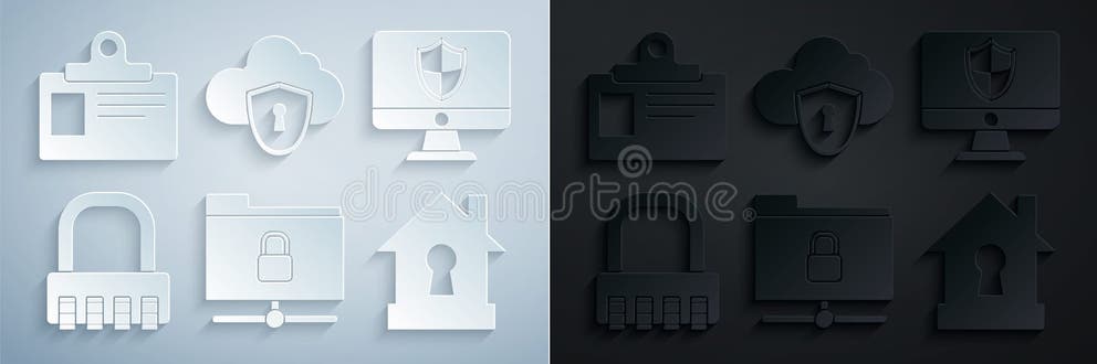Set FTP Folder and Lock, Computer Monitor Shield, Safe Combination, House Under Protection ...