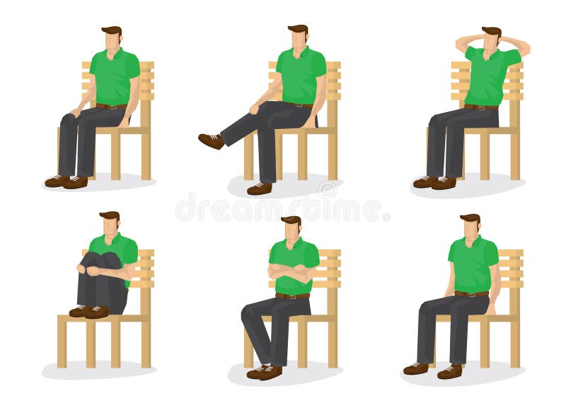 Sitting Positions Stock Illustrations – 768 Sitting Positions Stock ...
