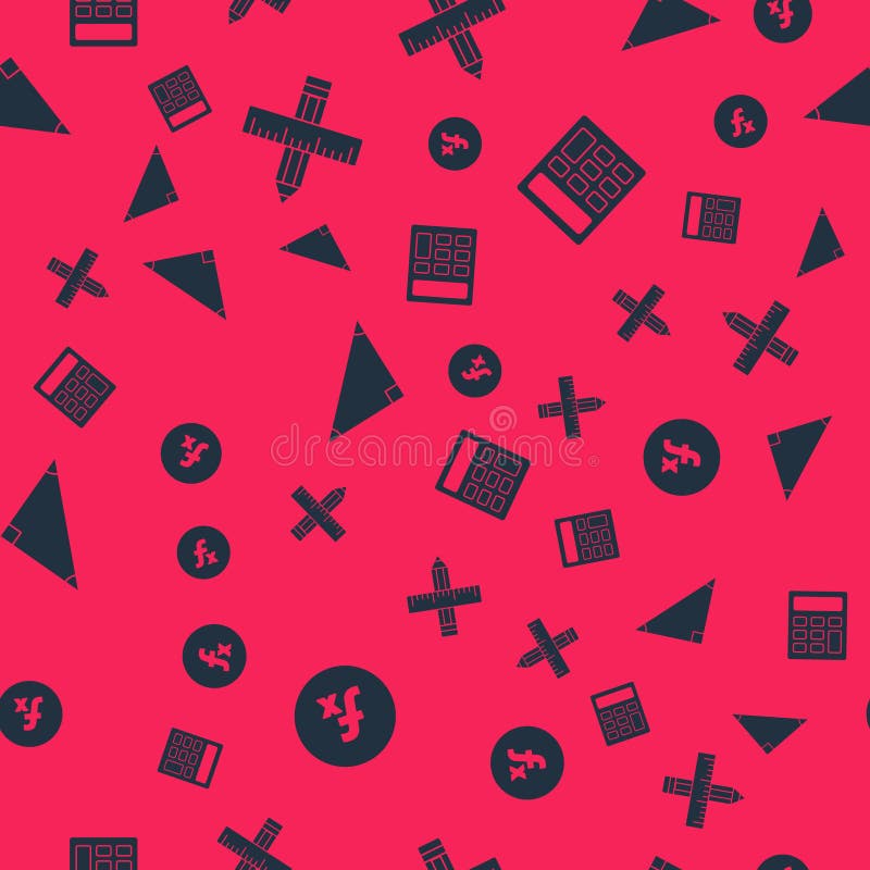 Set Function Mathematical Symbol, Crossed Ruler and Pencil, Triangle ...