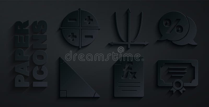 Set Function Mathematical Symbol, Discount Percent Tag, Triangle ...