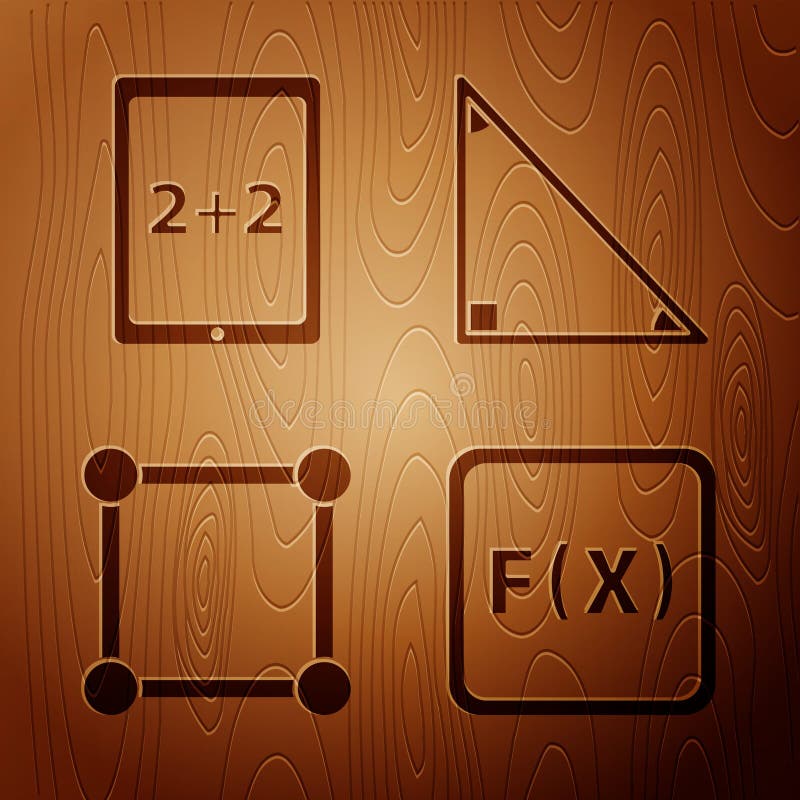 Set Function Mathematical Symbol, Tablet with Calculator, Geometric ... Set Function Mathematical Symbol, Tablet with Calculator, Geometric ...