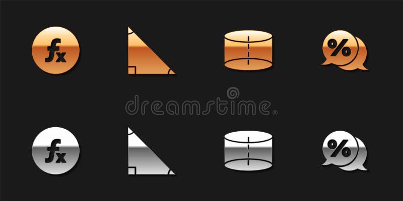 Set Function Mathematical Symbol, Triangle, Geometric Figure Cylinder ...