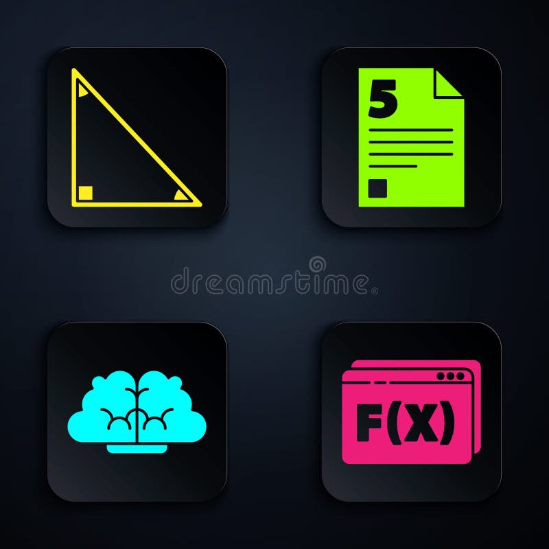 Set Function Mathematical Symbol, Triangle Math, Human Brain and Test ... Set Function Mathematical Symbol, Triangle Math, Human Brain and Test ...