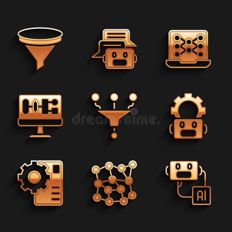 Set Funnel Or Filter Neural Network Artificial Intelligence Robot Robot Setting Algorithm