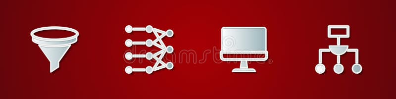 Set Funnel or Filter, Neural Network, Computer Monitor and Algorithm ... Set Funnel or Filter, Neural Network, Computer Monitor and Algorithm ...