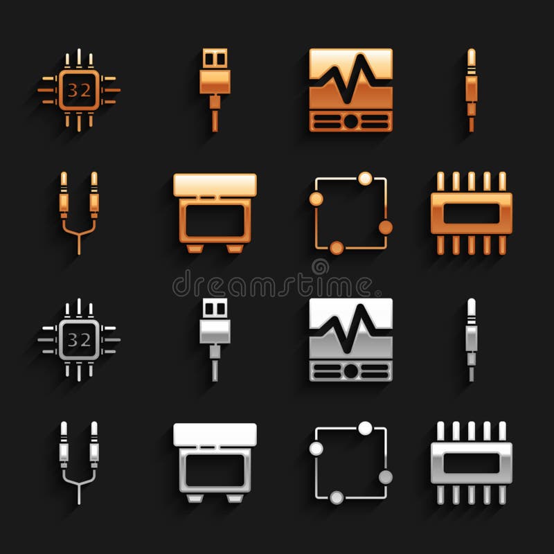 Set Fuse, Audio Jack, Processor with Microcircuits CPU, Electric Scheme ...