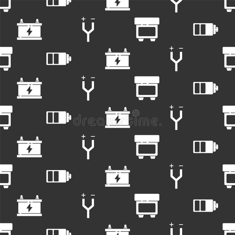 Set Fuse, Battery Charge Level Indicator, Car Battery and Electric ...