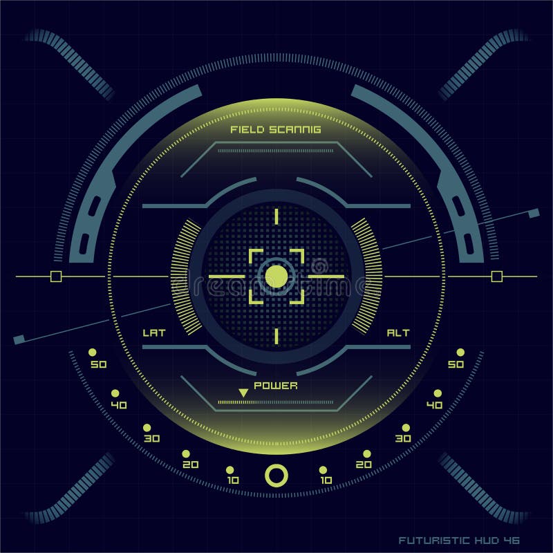 Futuristic Touch Screen User Interface HUD Stock Vector - Illustration ...