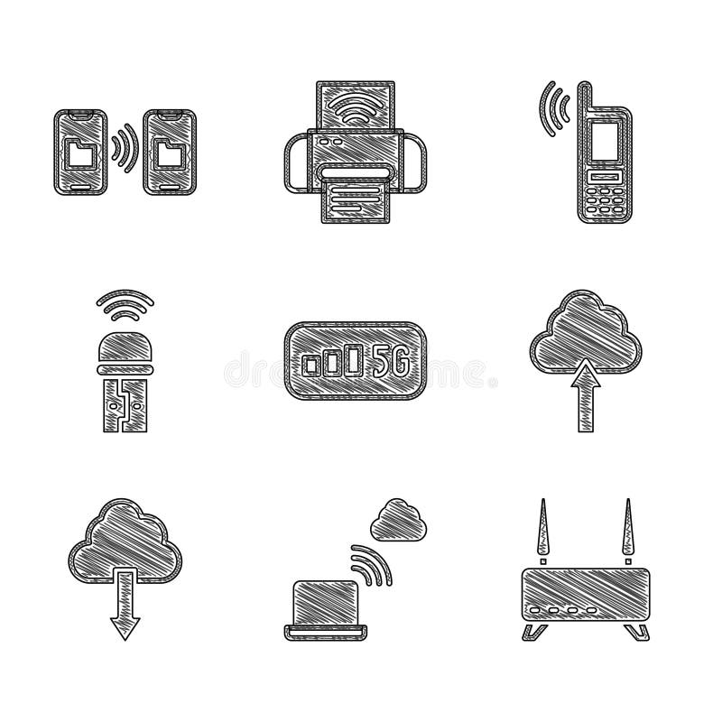 Mobile Router Sketch Stock Illustrations – 231 Mobile Router Sketch ...