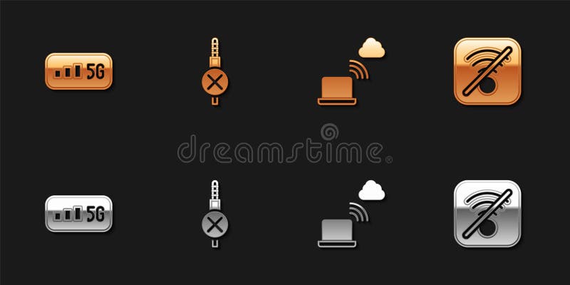 Set 5G Wireless Internet, No Audio Jack, Network Cloud Connection and ...