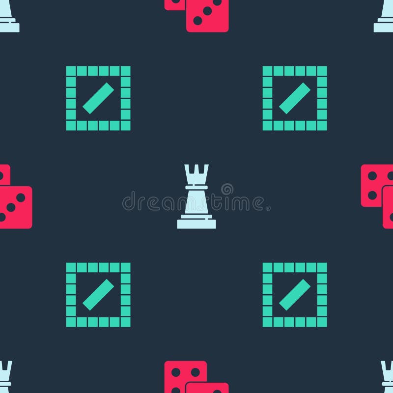 Set Game Dice, Chess and Board Game on Seamless Pattern. Vector Stock ... Set Game Dice, Chess and Board Game on Seamless Pattern. Vector Stock ...