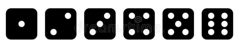 Set of game dice stock vector. Illustration of gambling - 255901501