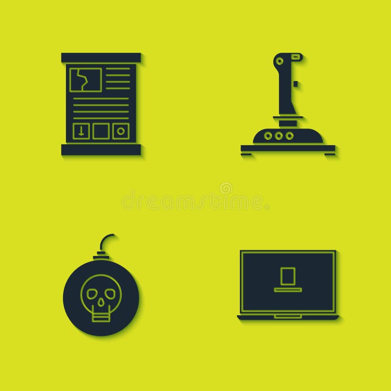 Set Game Guide, Laptop, Bomb Ready Explode and Joystick for Arcade ...