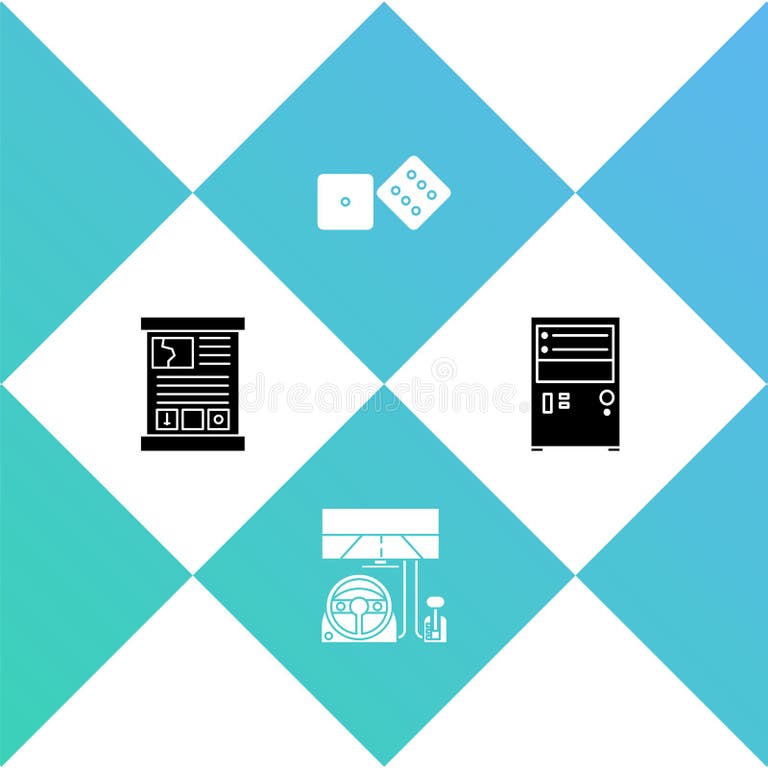 Set Game Guide, Racing Simulator Cockpit, Dice and Computer Icon ...